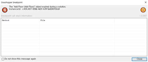 Component Error Object Expired During A Solution Revit Mcneel Forum