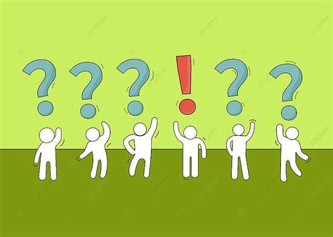 라인 캐릭터 만화 배경 느낌표 물음표 팀 선 그림 만화 배경 배경 일러스트 및 사진 무료 다운로드 Pngtree