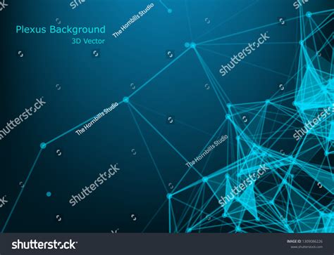 Abstract Plexus Structure Digital Data Web Stock Vector Royalty Free