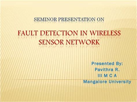 wireless sensor networks ppt ppt