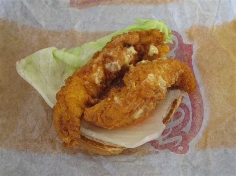 Review Carls Jr Honey Mustard Chicken Tender Sandwich Brand Eating