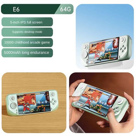 E6 Handheld 5 Inch Ips Hd Screen Handheld Game Console Android Arcade