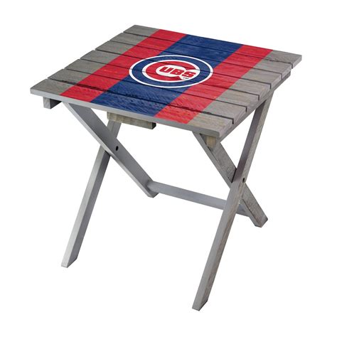 Buy Mlb Chicago Cubs Wooden Adirondack Table Profootballstuff