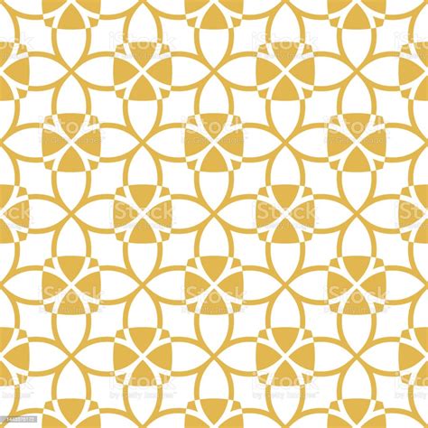 벡터 기하학적 원활한 패턴입니다 우아한 추상 노란색과 흰색 질감 0명에 대한 스톡 벡터 아트 및 기타 이미지 0명 가구 격자 구조물 Istock