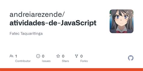 GitHub Andreiarezende Atividades De JavaScript Fatec Taquaritinga