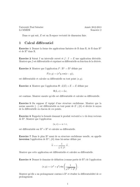Td Mmesi Calcul Diff Pdf