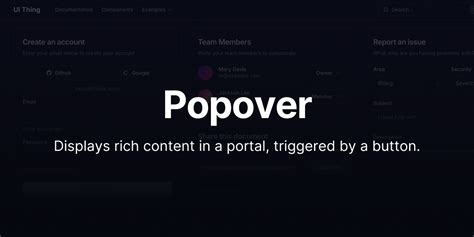 Popover Ui Thing