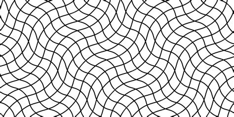 Premium Vector Wavy Linear Background Guilloche Seamless Pattern Black Moire Ornament Design