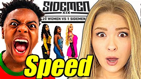 Couple Reacts To 20 Women Vs 1 Sidemen Speed Edition Youtube