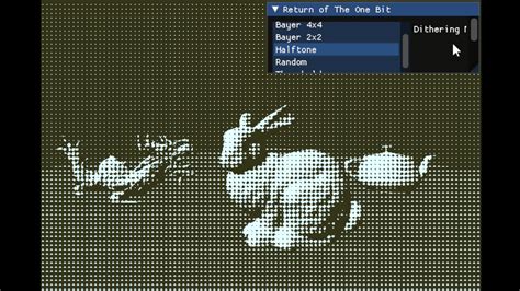Github Yunjayreturn Of The One Bit 3d Rendering Of Dithering