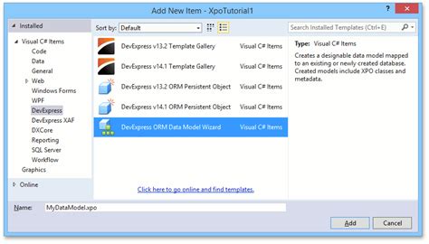 Tutorial 1 Your First Data Aware Application With Xpo Xpo Net Orm Library Devexpress
