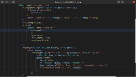 Multiple Joins And Filter With Querybuilder Filament