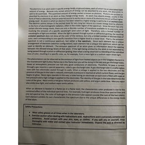 Solved Experiment Properties Of Elements O Altres De Sa Chegg Com