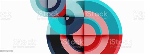 서클 트렌디한 최소한의 기하학적 추상 배경 배경 화면 배너 배경 카드 책 그림 방문 페이지에 대 한 벡터 일러스트 레이 션 0명에 대한 스톡 벡터 아트 및 기타 이미지