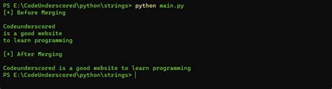 Basic Operations On Python Strings Code Underscored