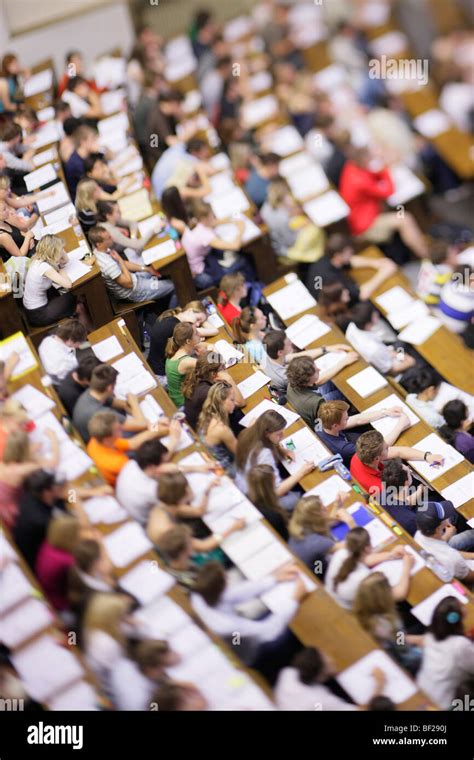 Students Attending A Lecture Lecture Theatre Auditorium University