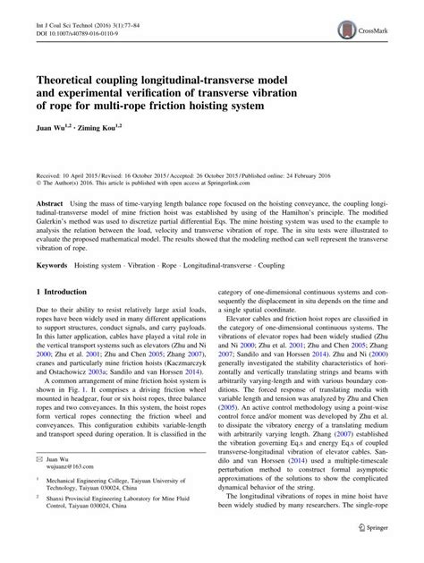 Pdf Theoretical Coupling Longitudinal Transverse Model And · Theoretical Coupling