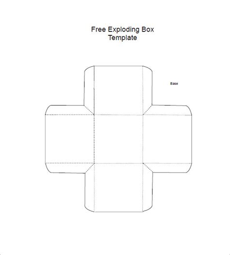 Exploding Box Template Free Download Podeng