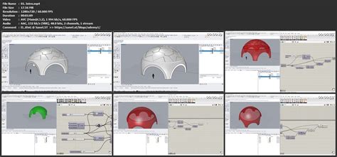 Dome Arena With Door And Atrium Using Grasshopper In Rhino For