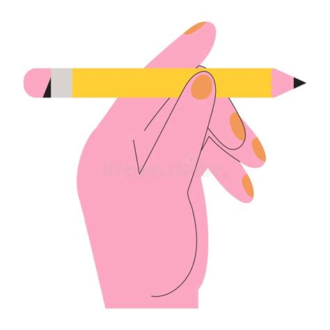 художник дизайнер или иллюстратор держит карандаш в руке и готов начать