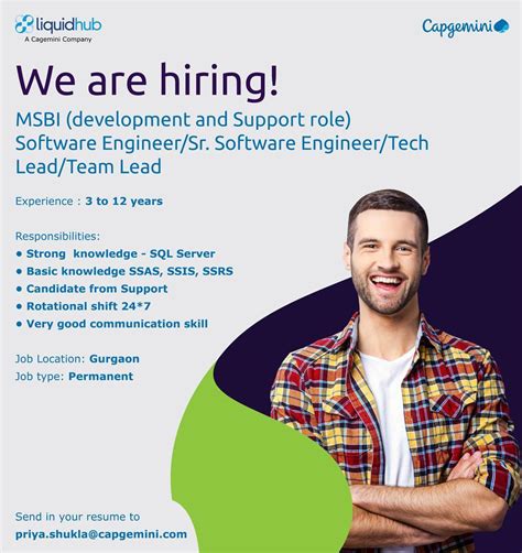 Liquidhub On Linkedin Msbi Engineer Or Developer Liquidhub A Part Of