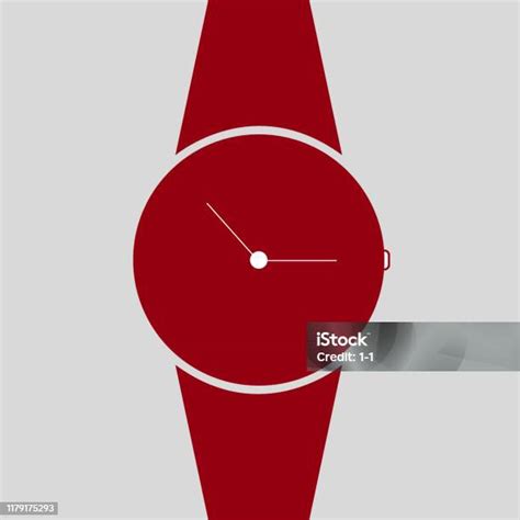 손목 아이콘에 벡터 아날로그 시계입니다 시간 관리의 상징 시간과 분 화살표크로노미터 흰색 배경에 고립 된 간단한 다채로운 그림 개념에 대한 스톡 벡터 아트 및 기타 이미지