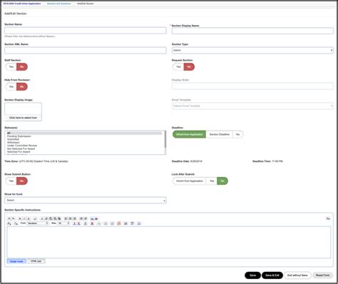 Creating Sections Add A New Section Communityforce