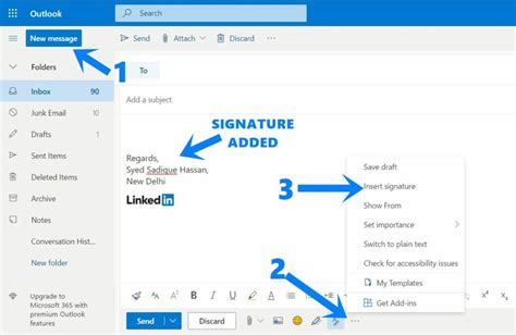 Microsoft Outlook Email Signature Setup Fikohunter