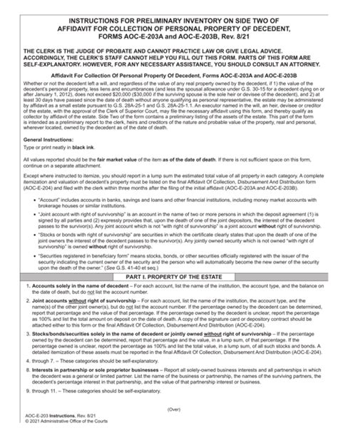 Download Instructions For Form AOC E A AOC E B PDF Templateroller