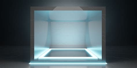 레이저 광 배경 네온 빛 현대 기술 네온 컬러 스타일 배경 플랫폼 3d 그림 0명에 대한 스톡 사진 및 기타 이미지 0명 3차원 형태 Led 조명 Istock