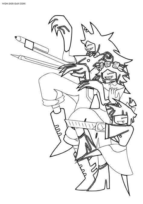 Раскраски Бумажное Образование Wonder Day