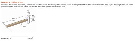Solved Appendix B Problem B 033 Determine The Moment Of Chegg Com