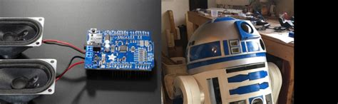 R2 D2 With Sound Effects Using An Adafruit Music Maker Shield Props Soundeffects