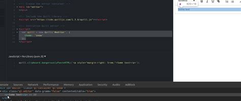 Javascript How To Add Inline Style In Element With Quill Text Editor Stack Overflow