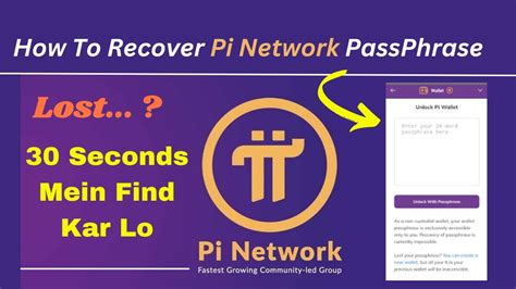 How To Recover Pi Network Passphrase Where To Find Pi Passphrase How To Find Pi Passphrase
