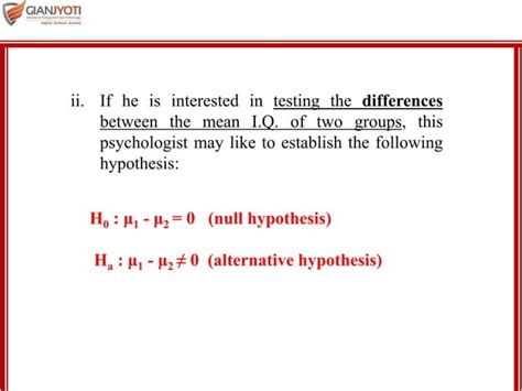 Statistical Inference Concept Procedure Of Hypothesis Testing Ppt