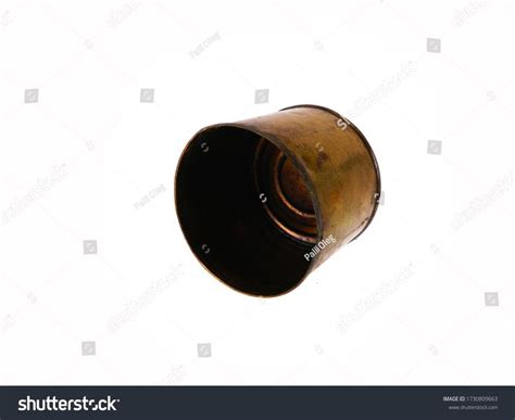 Rusty Can Isolated On White Background