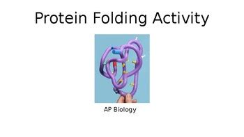 AP Protein Folding Activity PowerPoint By ABiologyTeacher TPT
