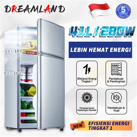 Jual Lemari Es Kulkas 2 Pintu Lemari Es Kapasitas 42 Liter Kulkas Fleksibel Kombinasi