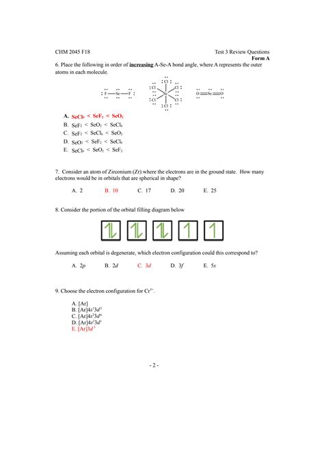 SOLUTION Chm F Test Review Questions With Answers Studypool