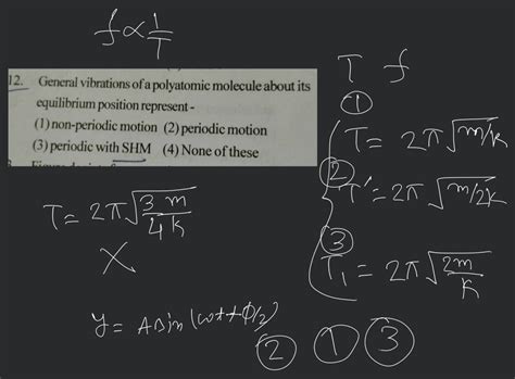 12 General Vibrations Of A Polyatomic Molecule About Its Equilibrium Pos