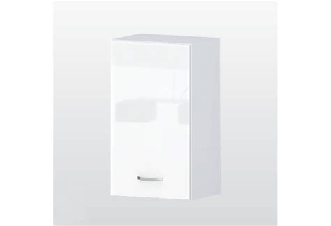 Горен кухненски шкаф с 1 врата и рафт Алис G21 40 см бял гланц • Модулна кухня Алис бял гланц