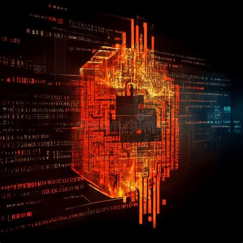 Ai Generated Image Firewall And Cyber Security Concept Stock