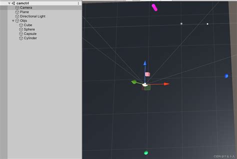 Unity3d C 实现纯鼠标平滑控制场景摄像头相机实现自由旋转、移动和围绕节点移动旋转等功能含源码工程unity 滚轮平滑控制
