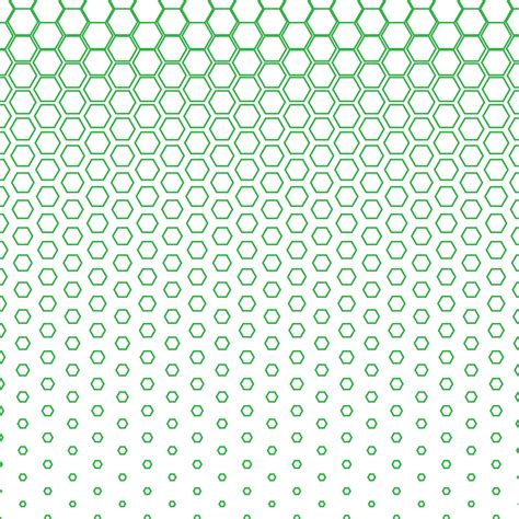 Abstract Geometric Green Honeycomb Stroke Halftone Pattern Perfect For