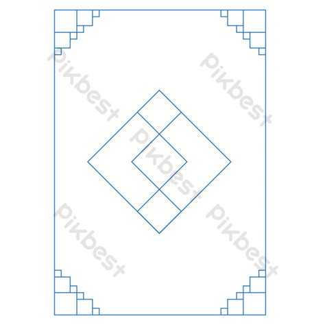 Square Frame Sci Tech Style Technology Sense Border Effect PNG Images AI Free Download Pikbest