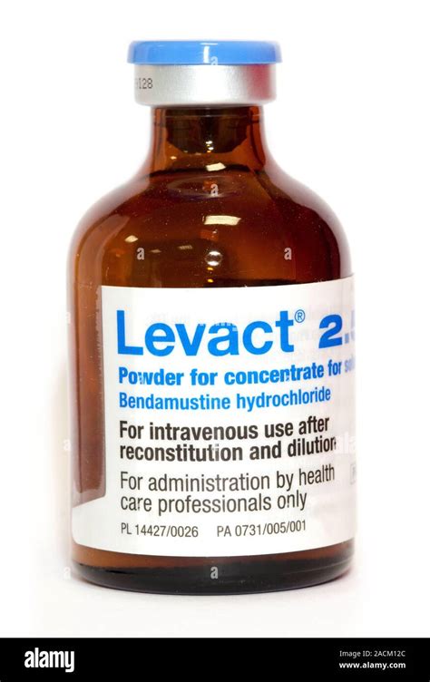 Levact Bendamustine Chemotherapy Drug Used To Treat Chronic