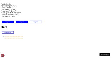 Query Codesandbox