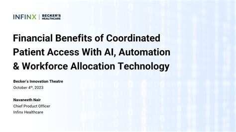 Webinar The Financial Benefits Of Ai Enabled Patient Access And Workforce Allocation Technology