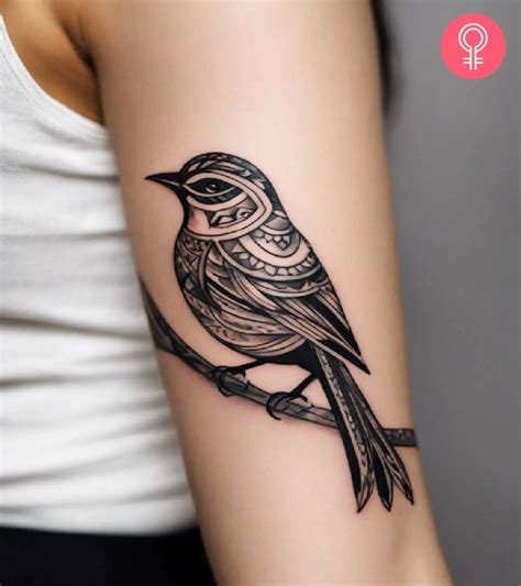 Tribal Bird Tattoo For Men Yesallwas Watercolor Feather Bird Temporary